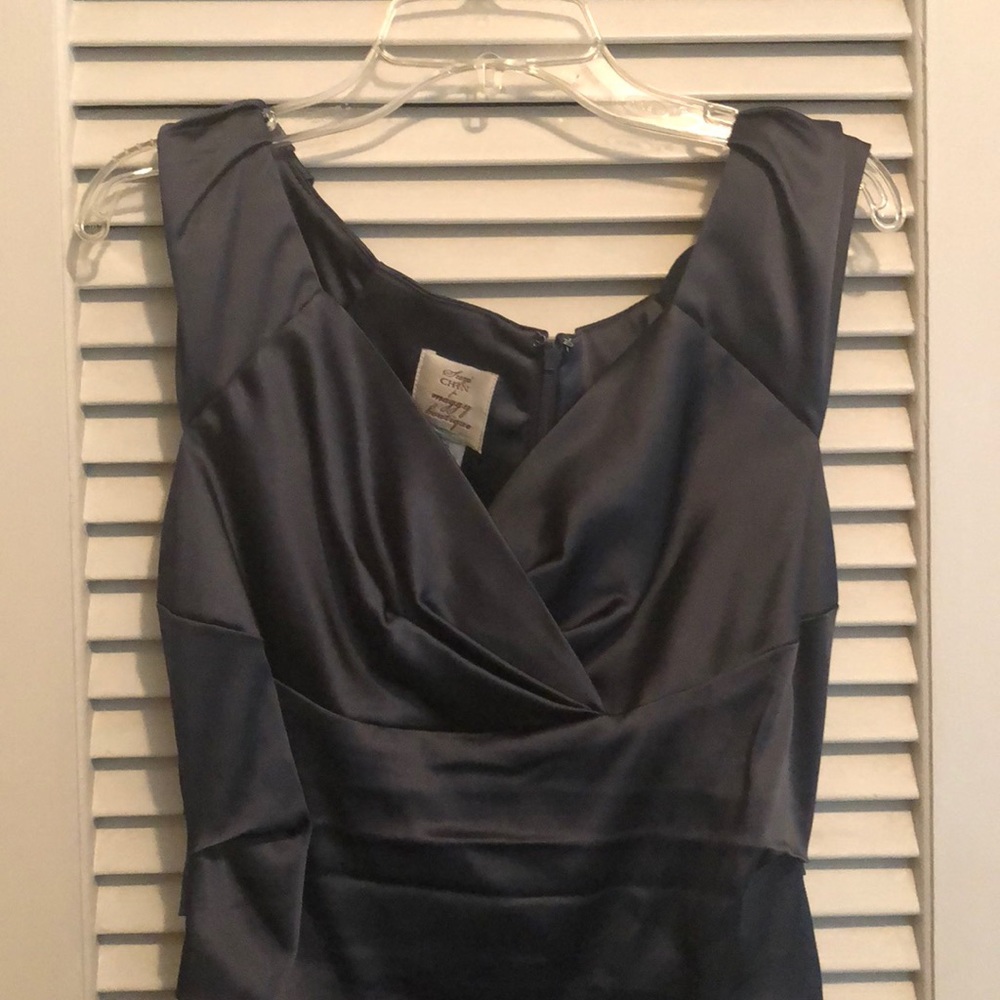 Suzi Chin Gray Semiformal Dress - Gem